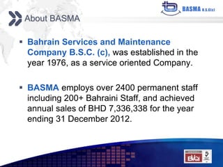 Bahrain Services Maintenance Company | PPTX