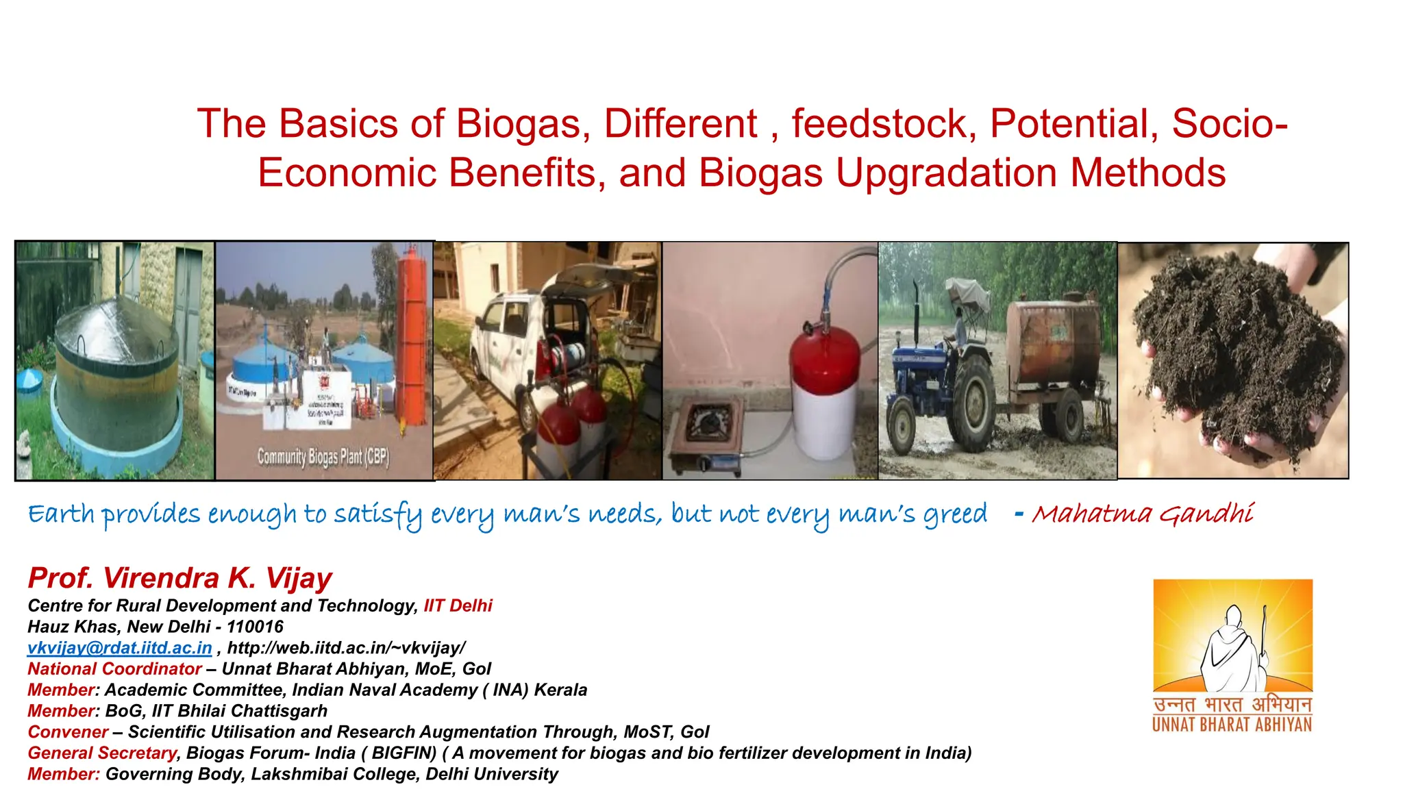 About Biogas and it utilization by Prof V.K Vijay IITD.pdf