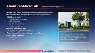 About BioMicroLab | PPT