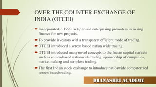 About Bombay Stock Exchange | PPTX