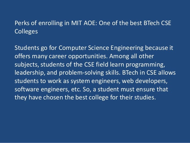 About BTech CSE Colleges | PPTX | Undergraduate Education | College ...