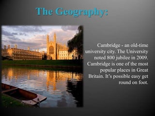 it is Cambridge | PPTX