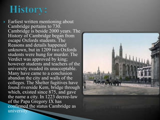 it is Cambridge | PPT