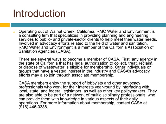 About CASA Membership | PPTX