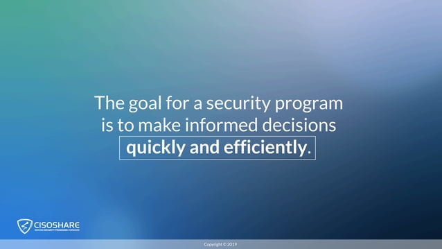 CISOSHARE's approach to designing effective cyber security programs | PPT