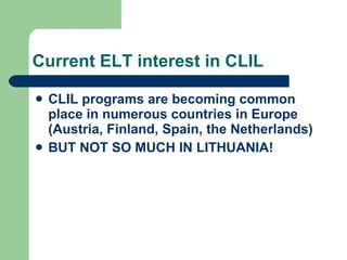 About CLIL | PPT