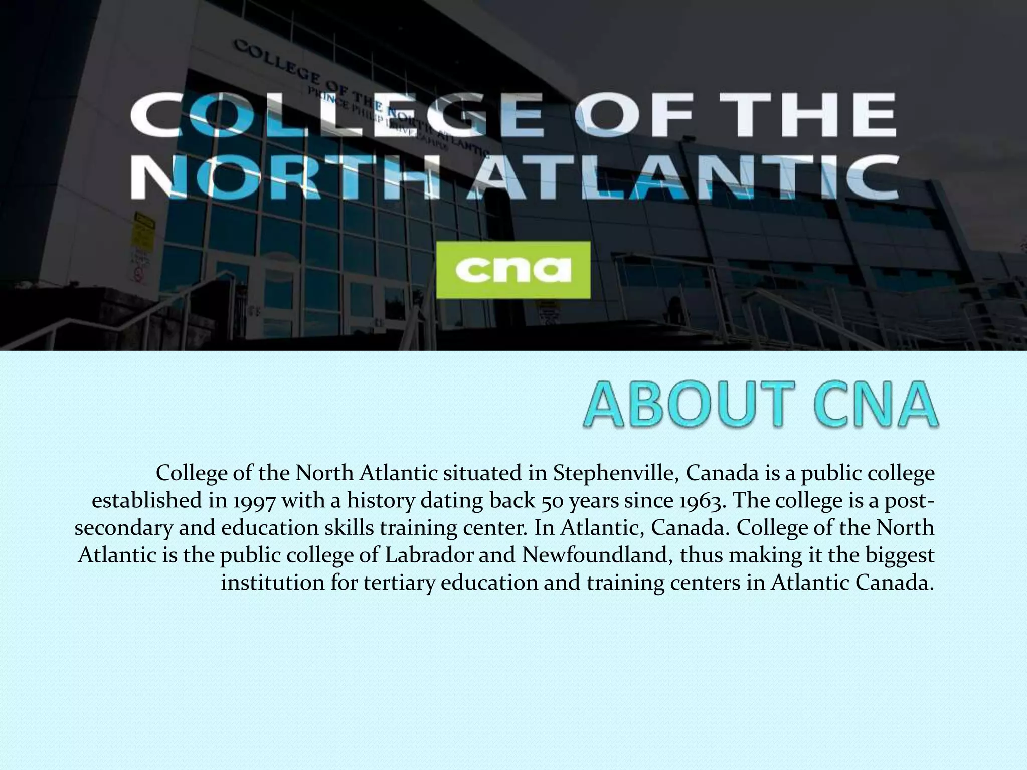 About cna slideshow | PPTX