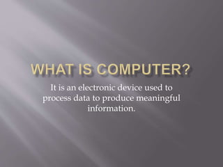 About Fundamental of Computer for beginners of computer .ppsx