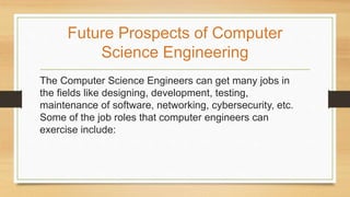 About Computer Science Engineering - Avantika University | PPT