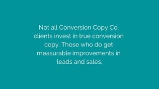 About Conversion Copy Co. | PDF