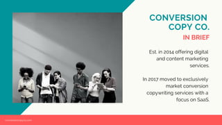 About Conversion Copy Co. | PDF
