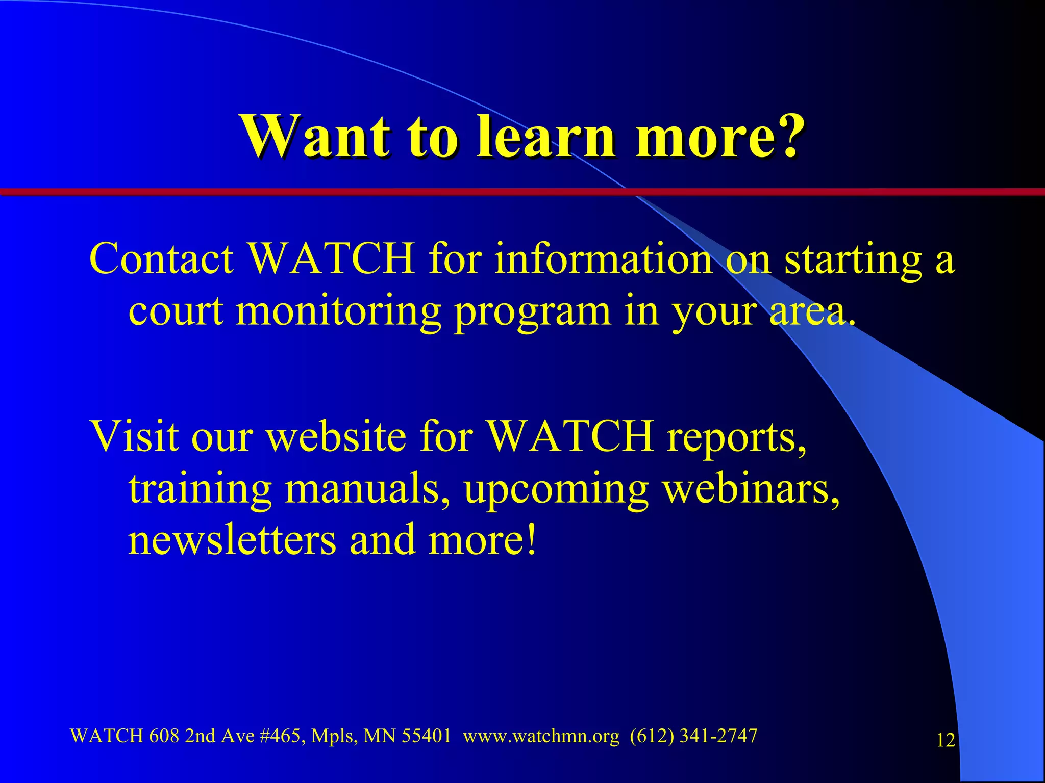 Introduction to Court Monitoring | PPT