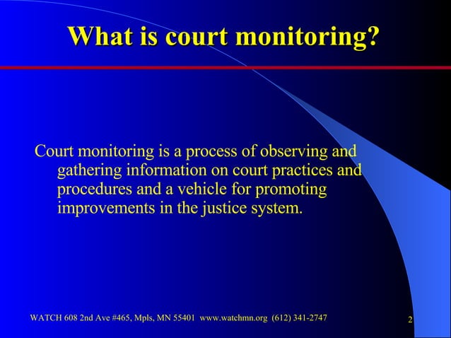 Introduction to Court Monitoring | PPT