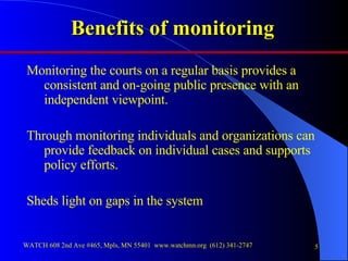Introduction to Court Monitoring | PPT