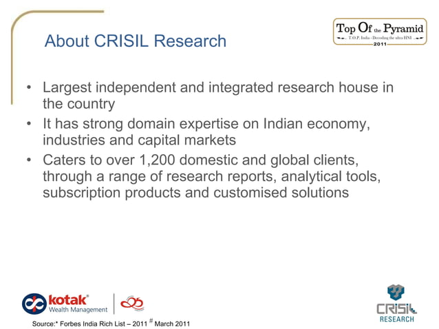 About CRISIL | PPT | Financial Industry | Industries