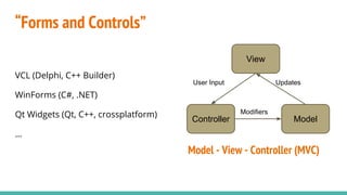 О разработке десктопных приложений / About desktop development | PDF