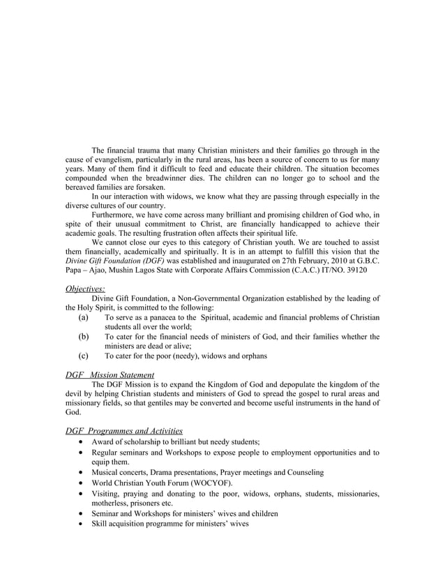 About Dgf Pdf
