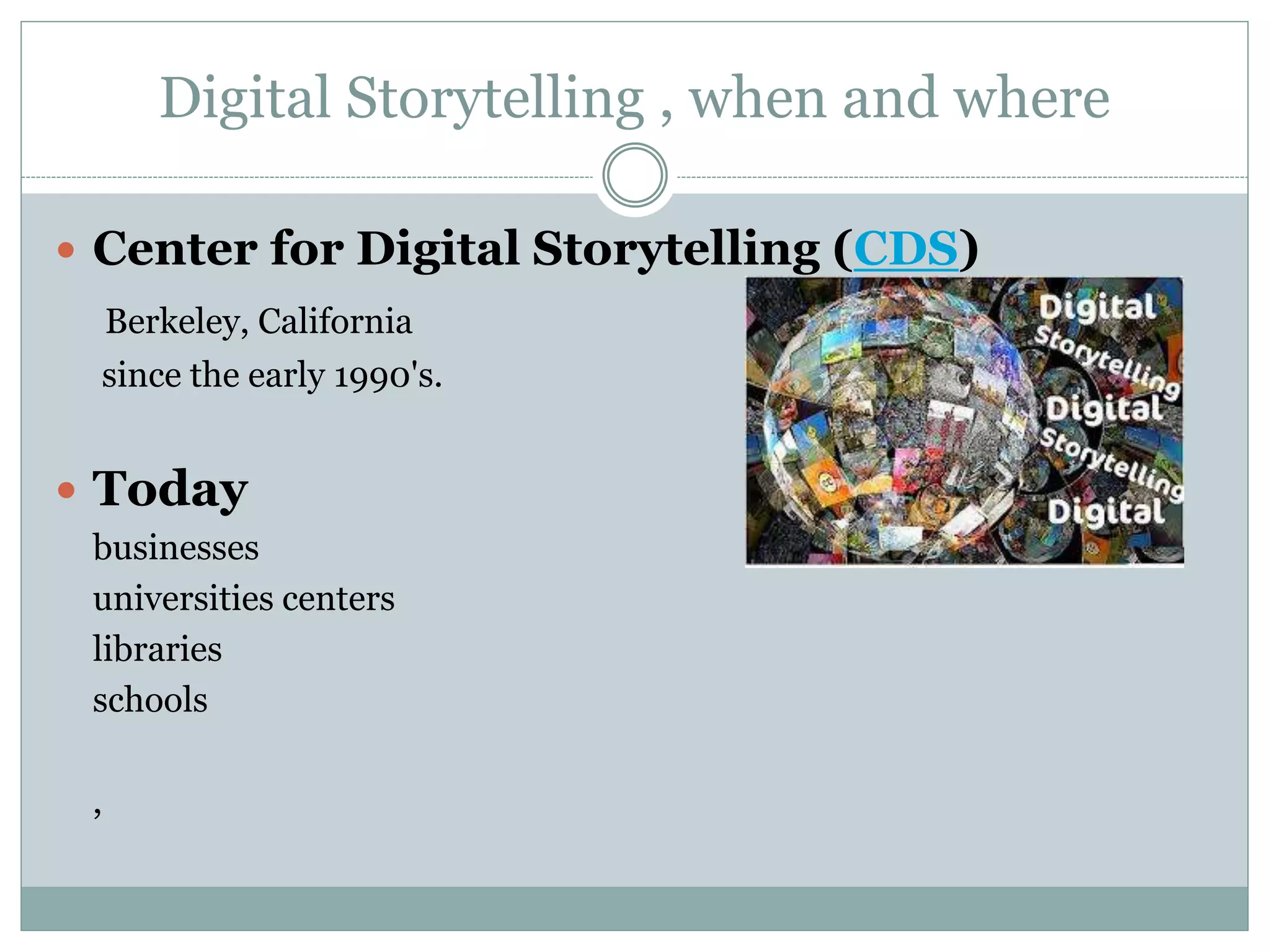 About digital storytelling | PPTX