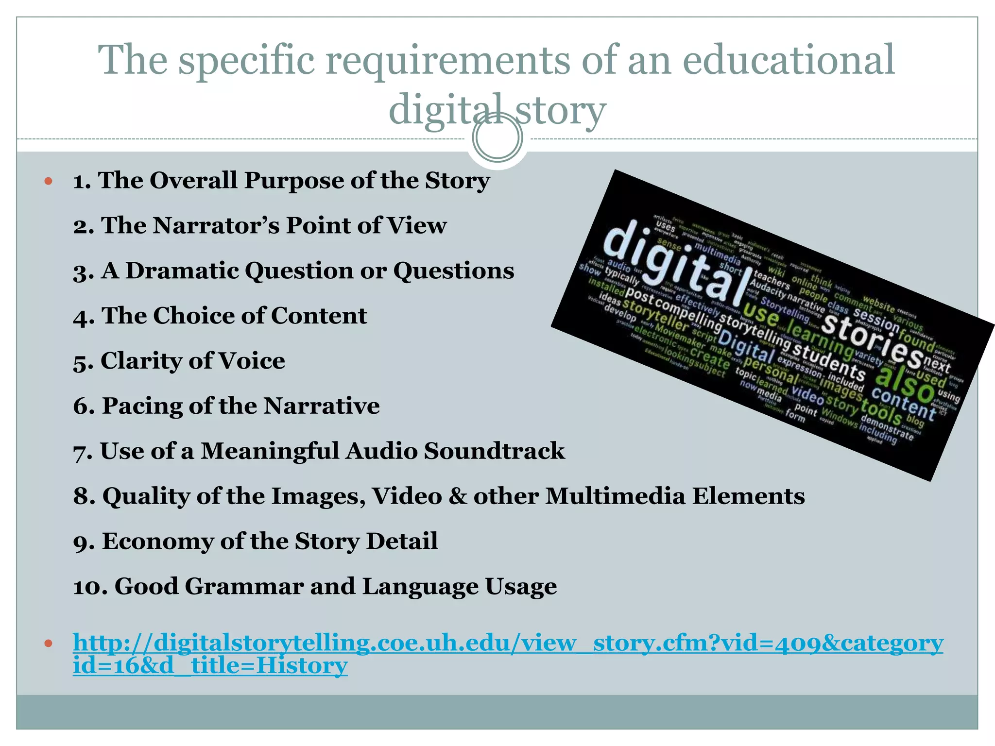 About digital storytelling | PPTX