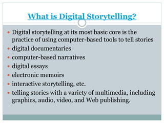 About digital storytelling | PPTX