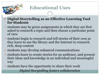 About digital storytelling | PPTX
