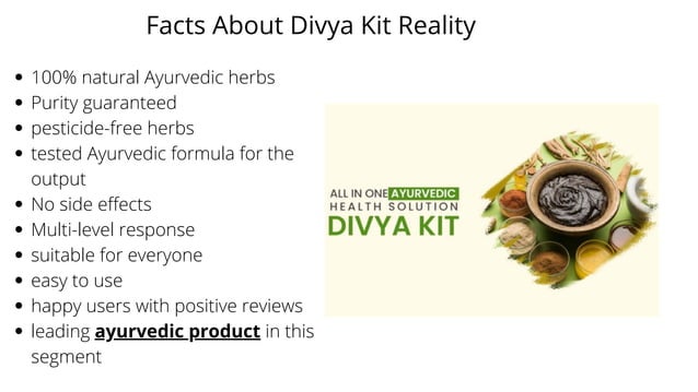 About divya kit reality | PPT