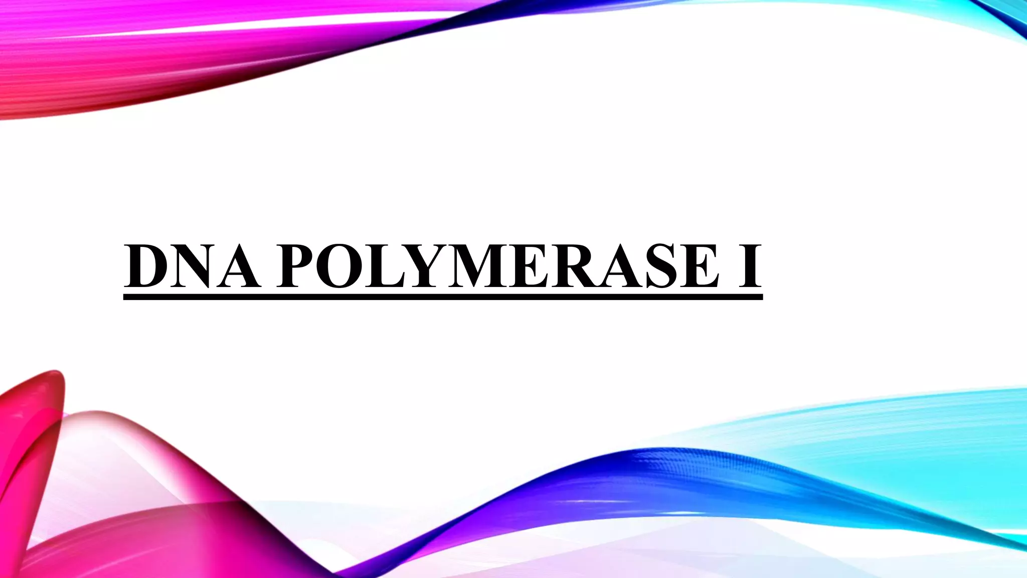 Quick points on DNA Polymerase I | PPTX