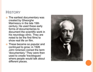 About Documentaries | PPTX | Video Production | Content Production