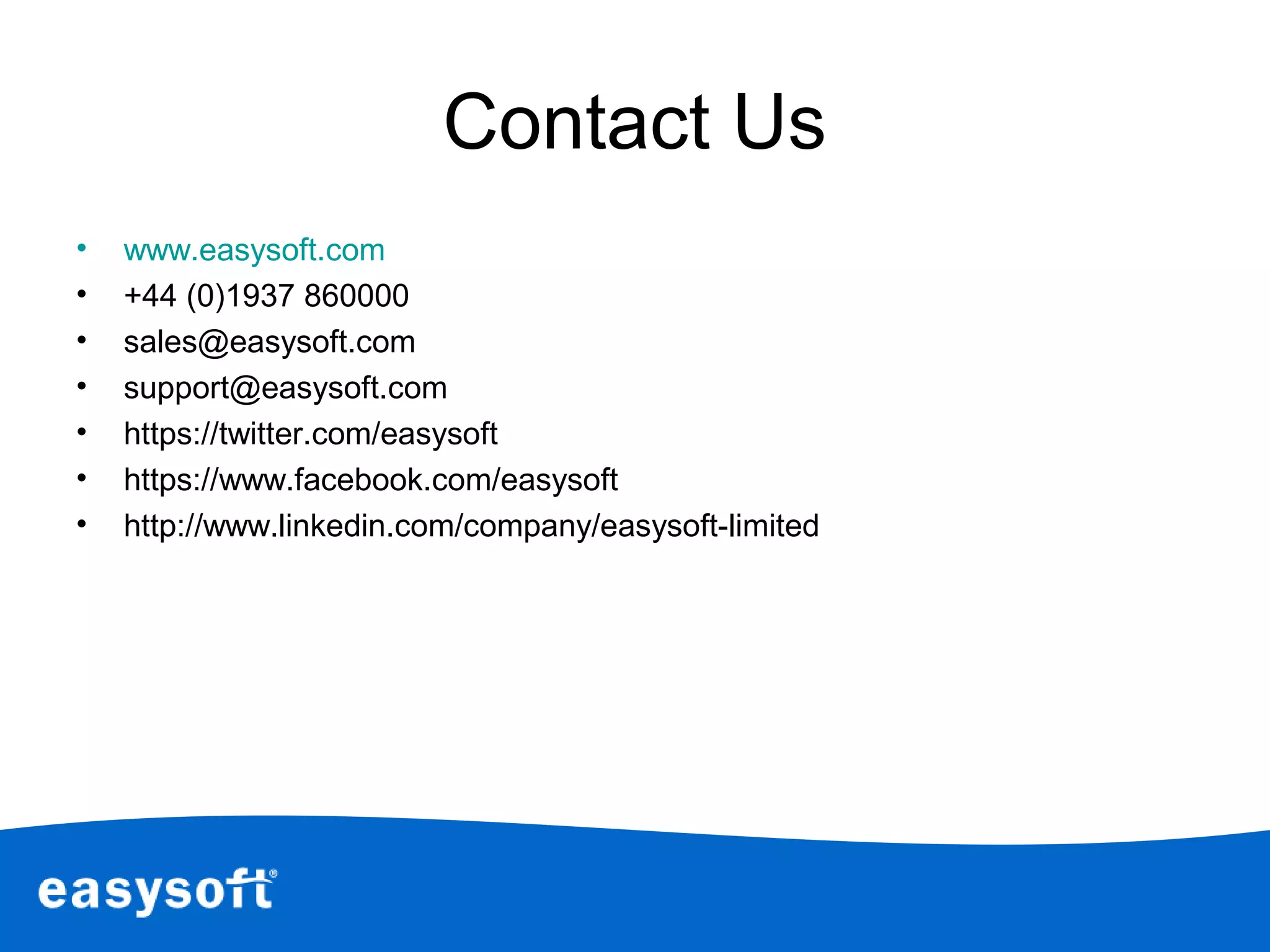 About Easysoft Limited | PPT