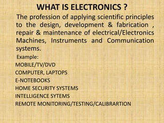 Scope and importance of ECE in engineering and Diploma courses | PPTX