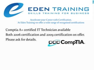 About eden training | PPTX | Technology & Computing