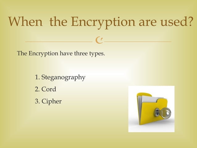 About encryption | PPT