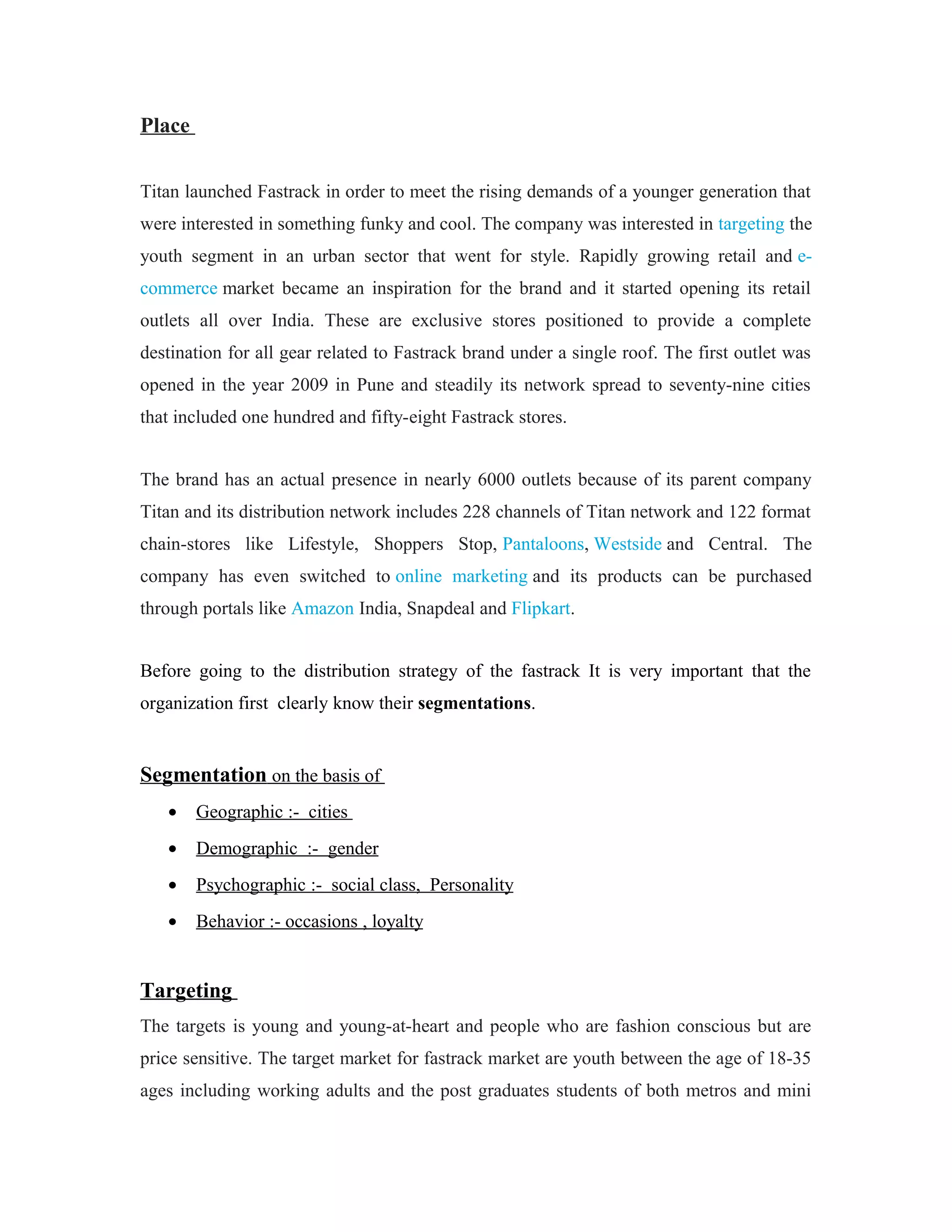 About fastrack | PDF