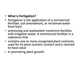 About fertigation | PPTX