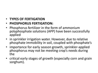 About fertigation | PPTX