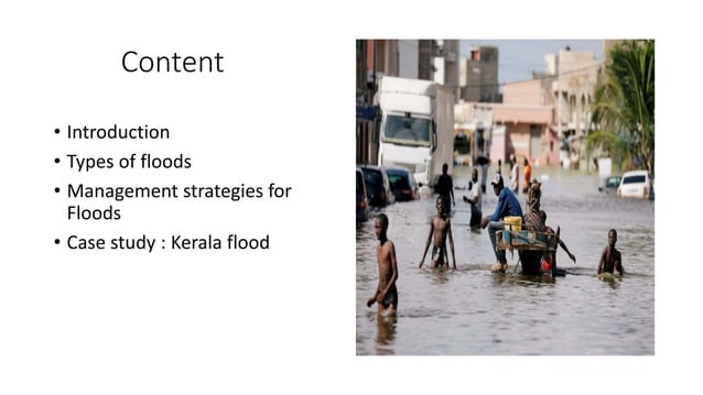Disaster Management : Strategies and Plans for Floods. | PPT