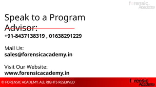Forensic Academy - Cyber Security & Forensic Intelligence Training ...