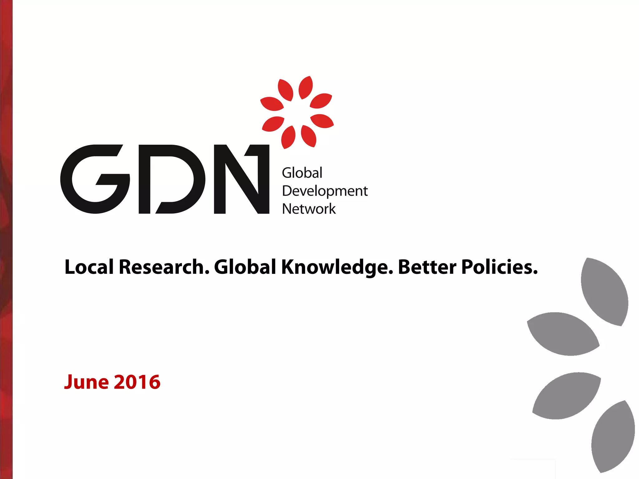 Who is the Global Development Network (GDN)? | PDF
