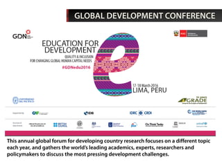 Who is the Global Development Network (GDN)? | PDF