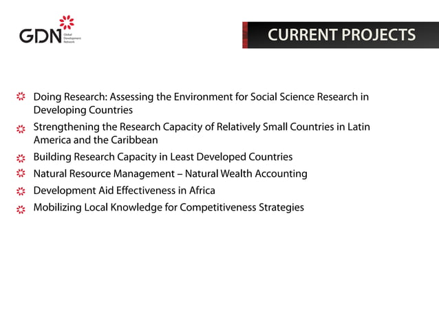 Who is the Global Development Network (GDN)? | PDF