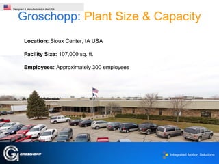 Groschopp Inc. Engineering & History | PPT