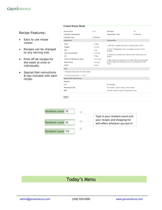 About Grove Menus New[1] | DOC
