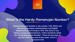 About Hardy Ramanujan's Number.pptx | Physics | Science