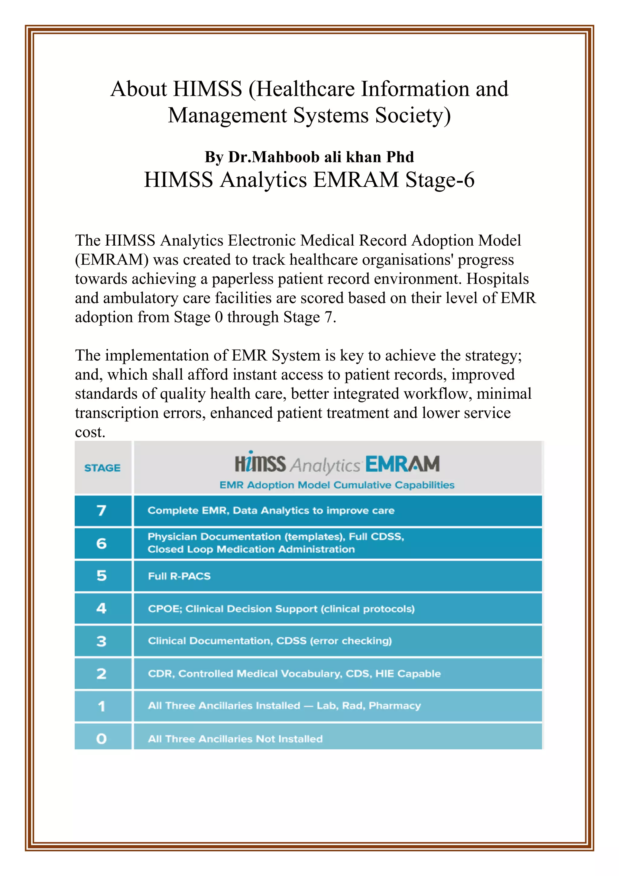 About HIMSS (Healthcare Information and Management Systems Society) by ...
