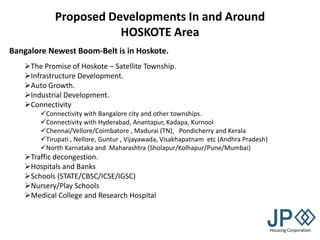 About hoskote & developments around it | PPT