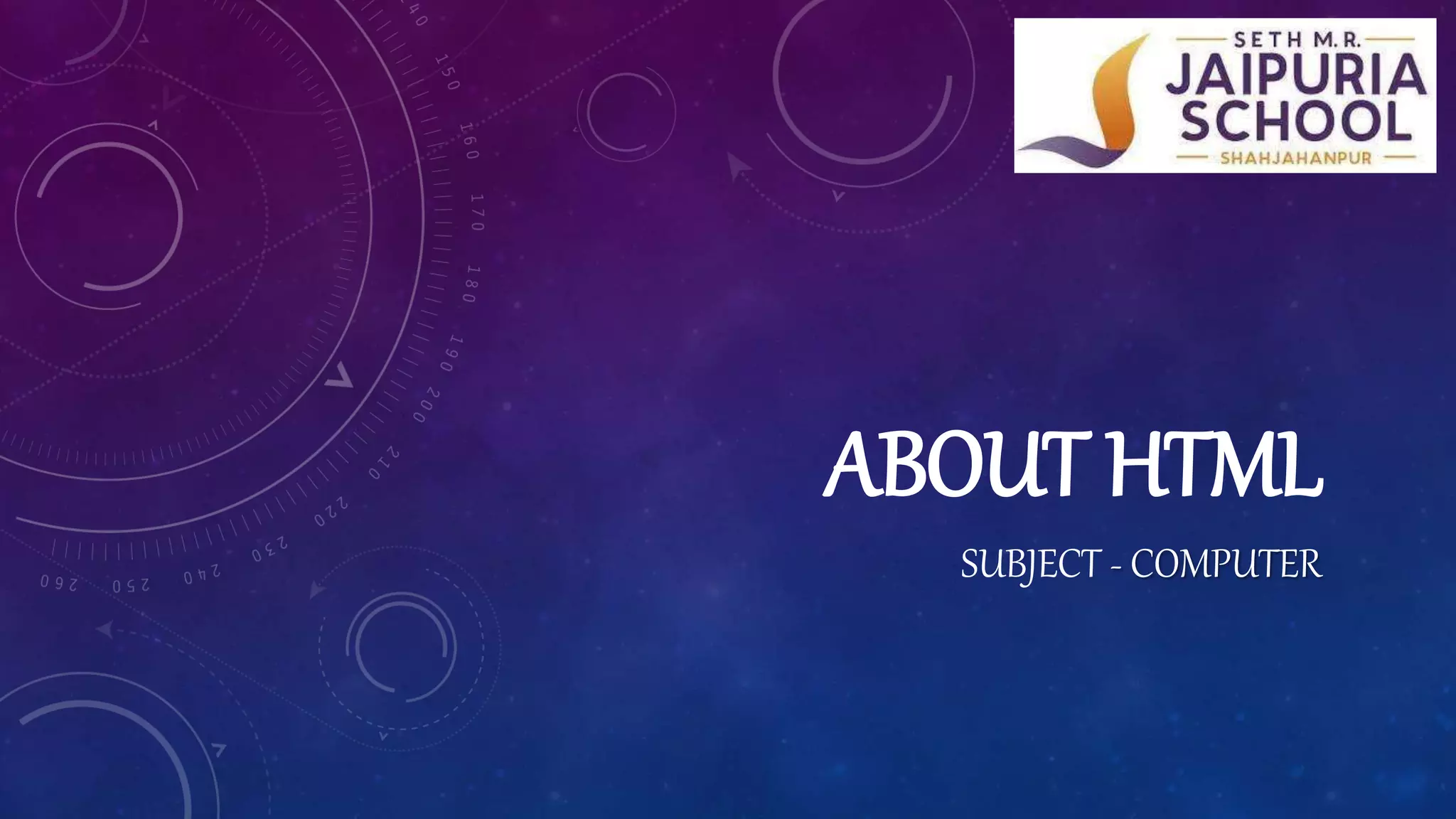 About Html Pptx Web Design And Html Internet