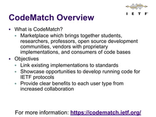 About the IETF: Presentation for the University of Botswana | PDF