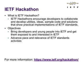 About the IETF: Presentation for the University of Botswana | PDF