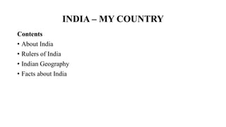 About india | PPTX | Asia Travel | Travel Locations