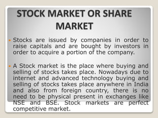 About Indian Stock Exchange | PPTX